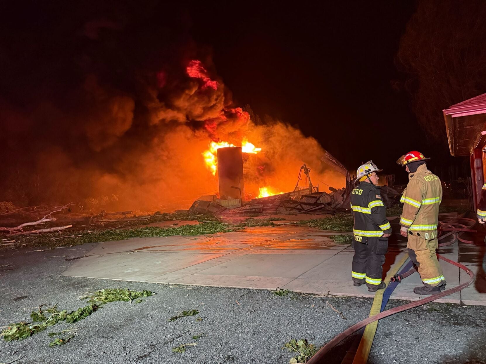 Diesel Tank Fire Destroys Shop Near Ephrata After Severe Weather Downs ...