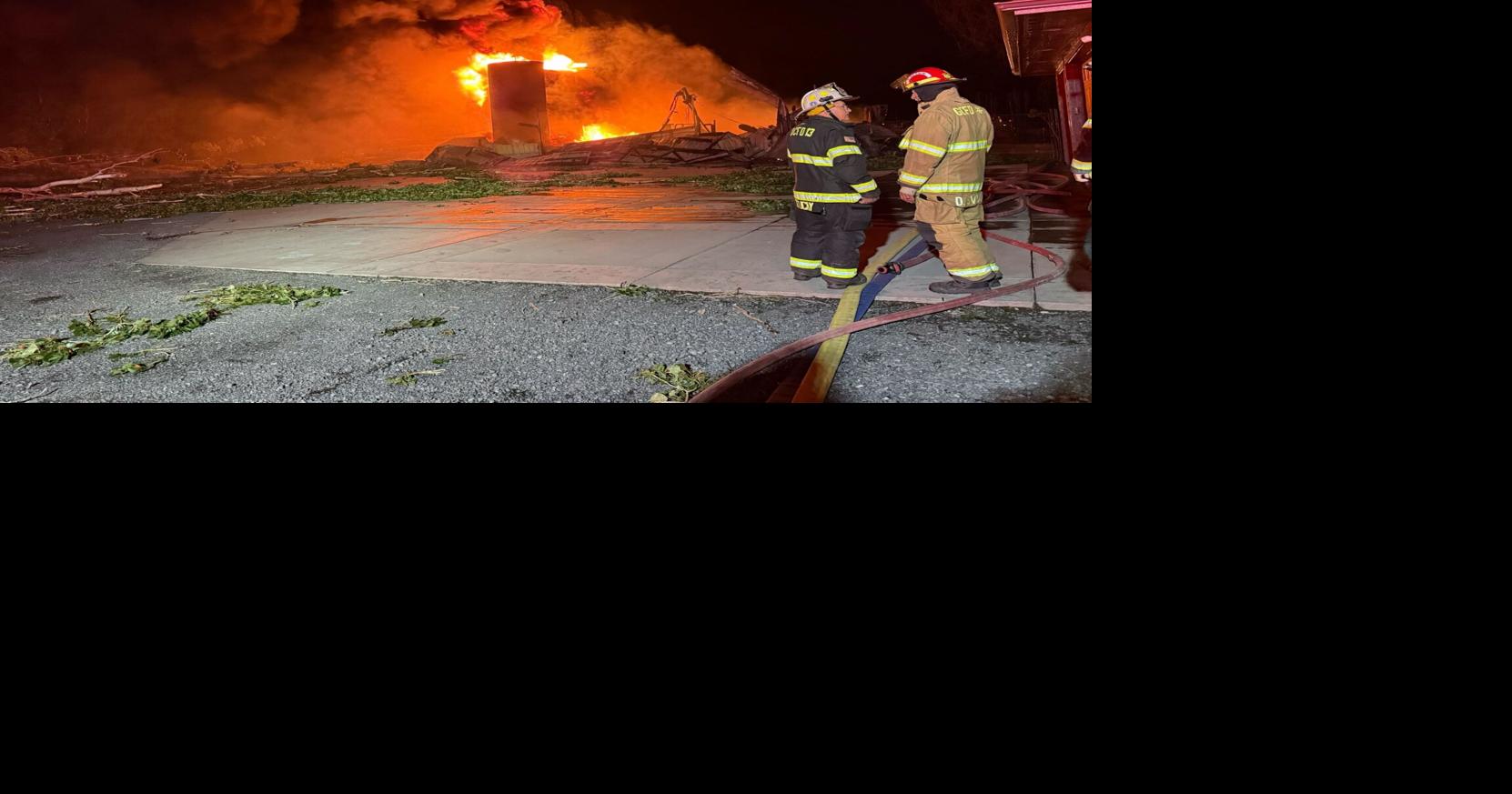 Diesel Tank Fire Destroys Shop Near Ephrata After Severe Weather Downs ...