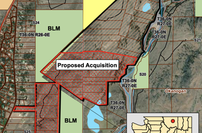 WA Fish and Wildlife acquires 339 ares of land in Okanogan County for ...