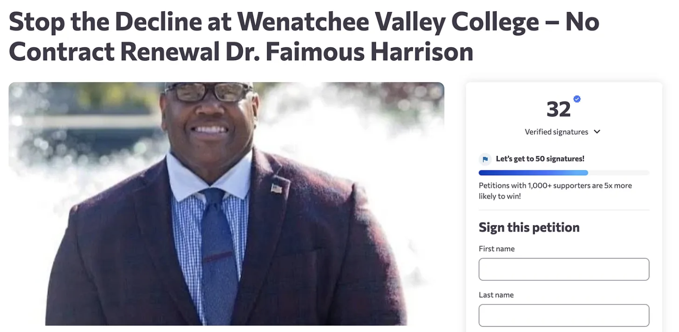 Petition Seeks Removal of Wenatchee Valley College Presidens | Columbia ...