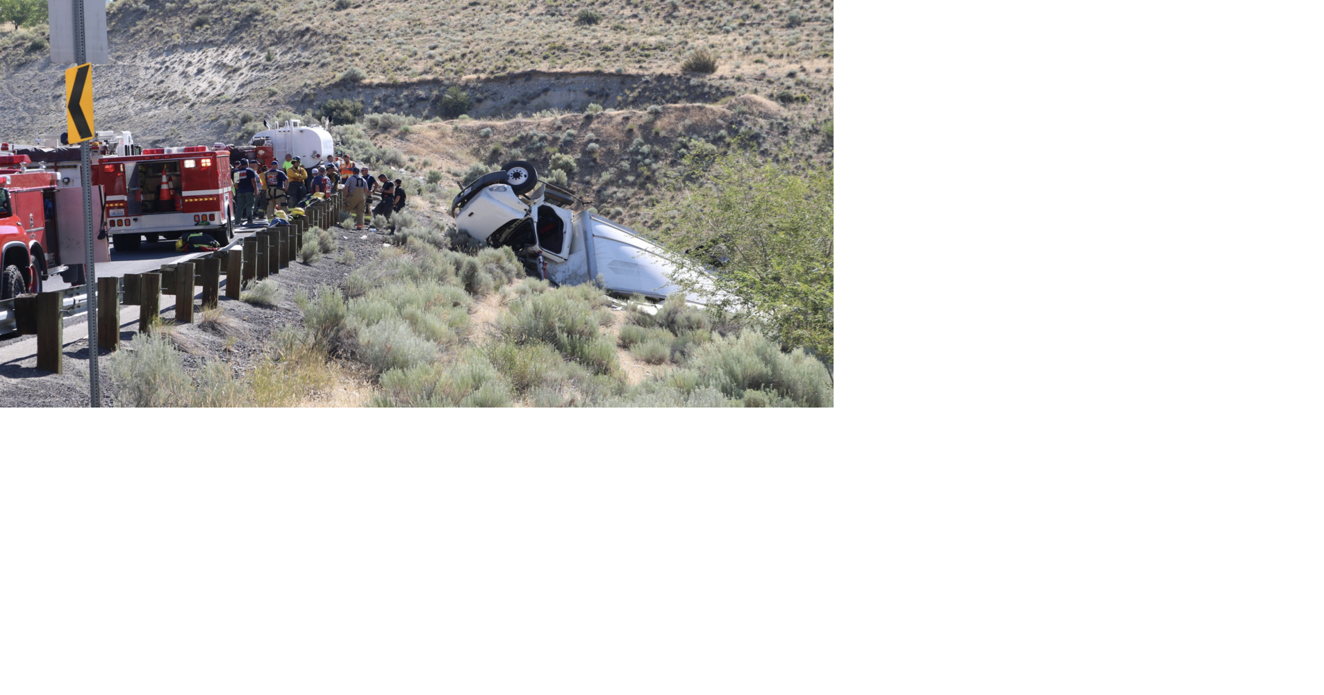 Semi truck crash near Orondo causes critical injury | Columbia Basin ...
