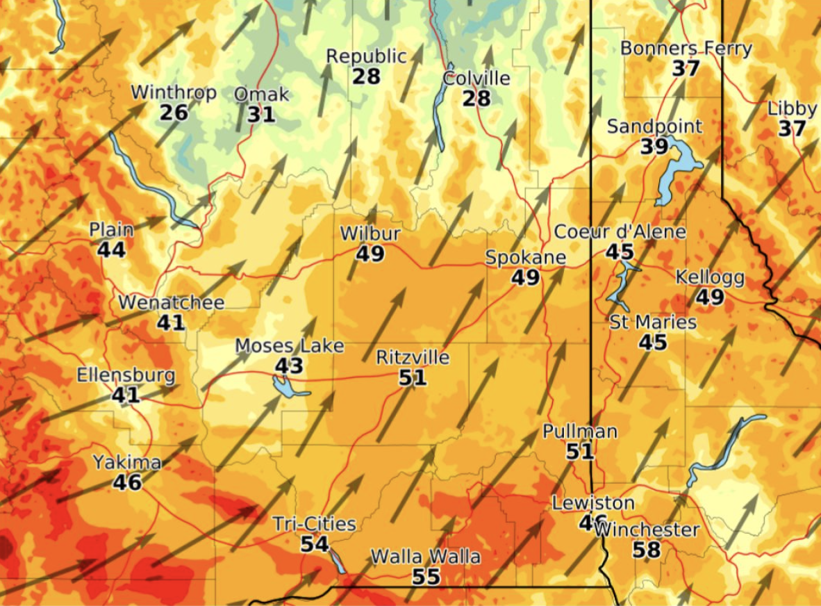 Windstorm with 50+ mph gusts Tuesday, then frigid temps | Columbia ...