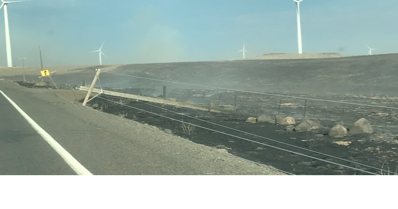 Vantage Highway Fire has burned about 17,000 acres; 25% contained ...