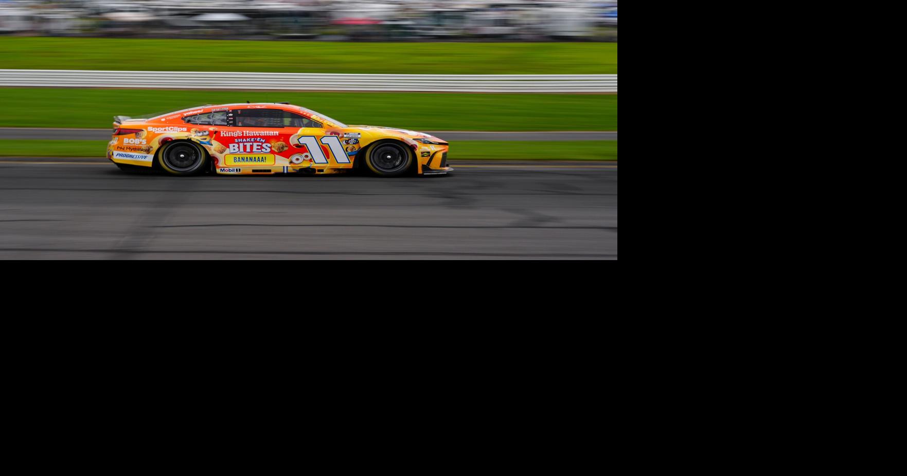 Denny Hamlin wins the NASCAR Cup race at Pocono for his third straight ...
