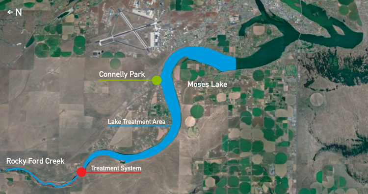 Goodbye Algae Blooms? Moses Lake Phosphorus Mitigation Project Now ...