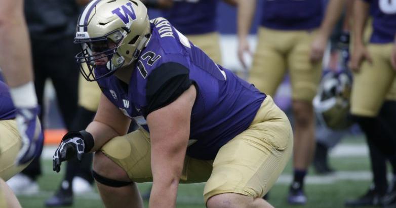 Former Wenatchee HS and current Washington player, Trey Adams ...