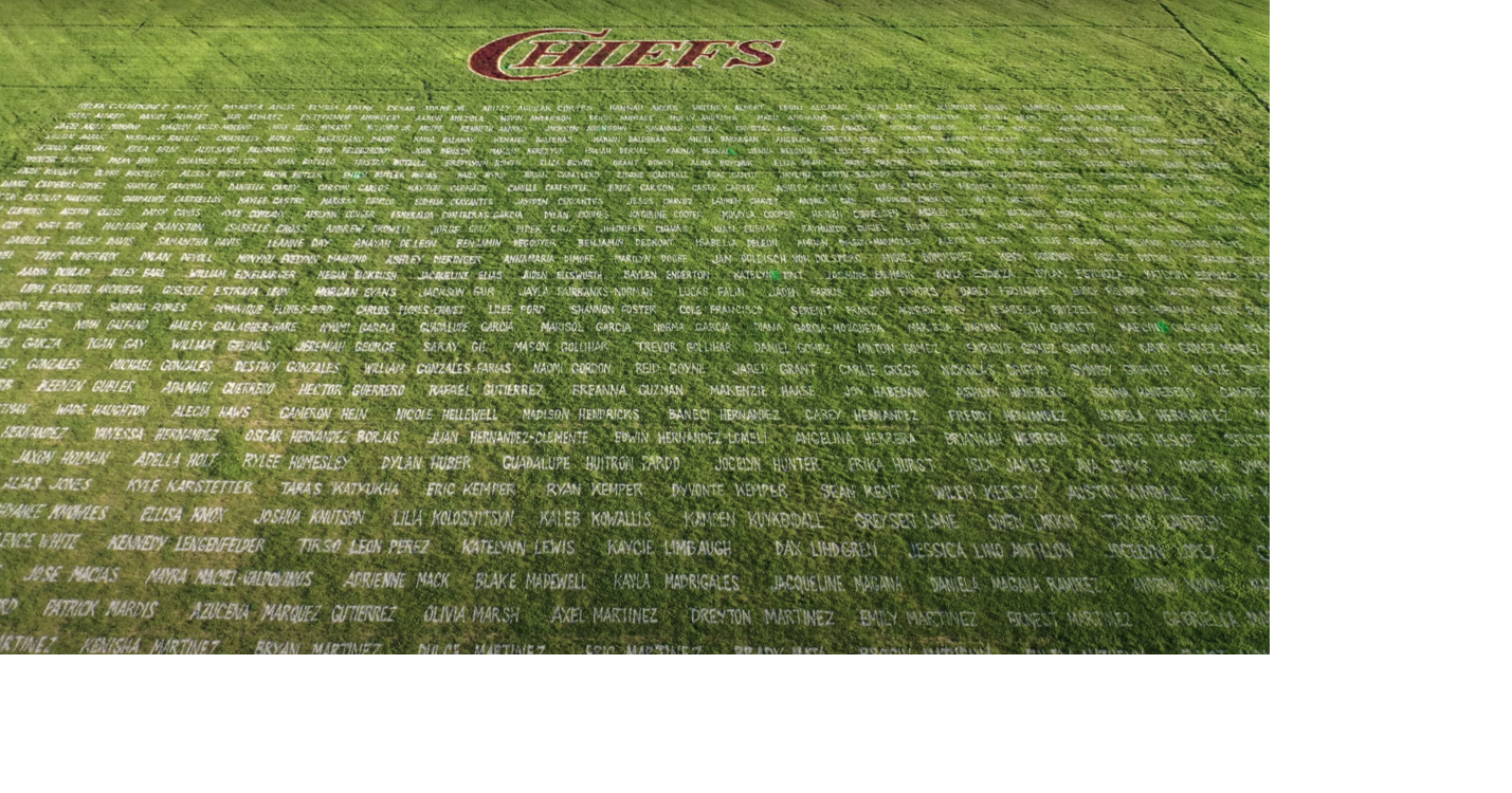 Field of Chiefs: MLHS Class of 2020 names painted on Chief Moses Middle ...