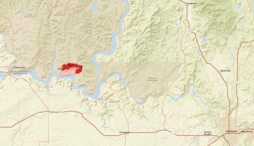 Smoke penetrates the skies of north central Washington due to Williams ...