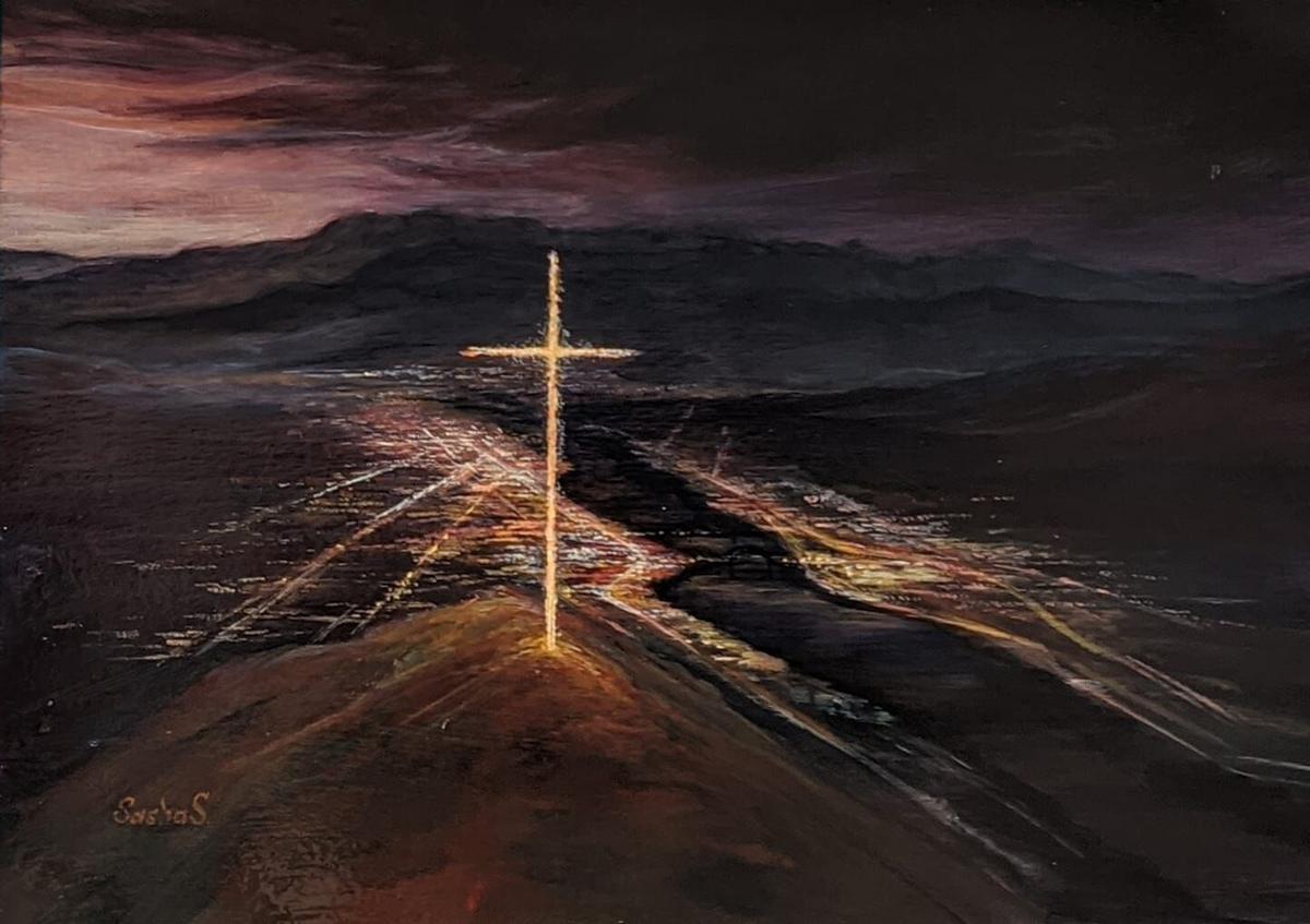 Iconic cross above Wenatchee Valley shining brighter since Monday ...