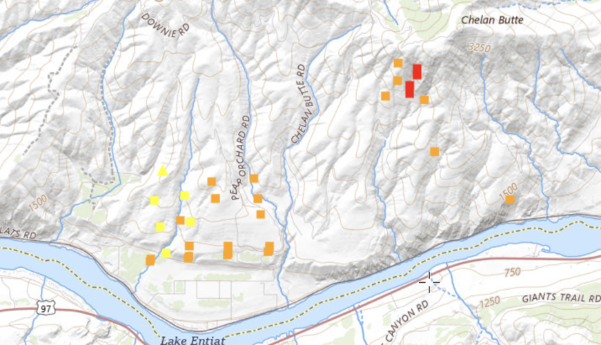 Firefighters continue to battle 3,458-acre Stayman Fire in Chelan Butte ...