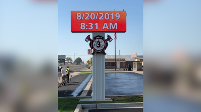 New LED readerboard installed at Grant County Fire District 3 station ...