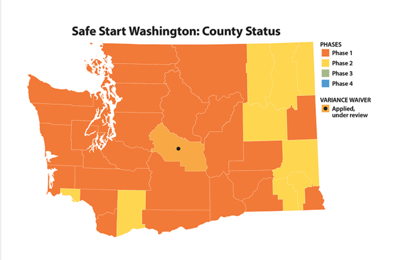 Ninth county allowed into Phase 2 as state 'stonewalls' Grant, Douglas ...