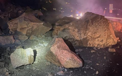 Fallen boulders on 97A prompts road closure; traffic diverted ...