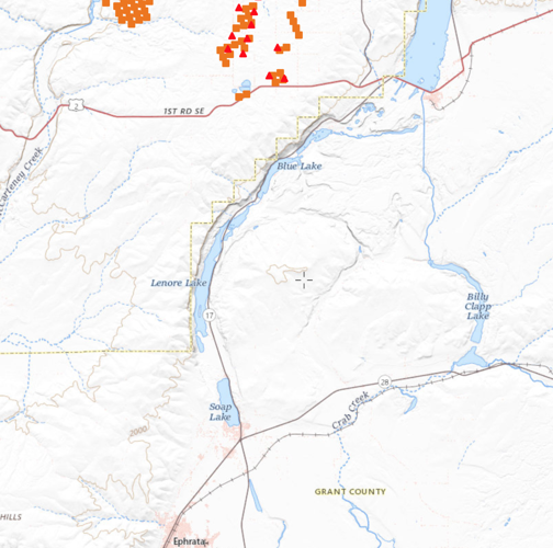 Satellite maps show position of extraordinarily massive Cold Springs ...