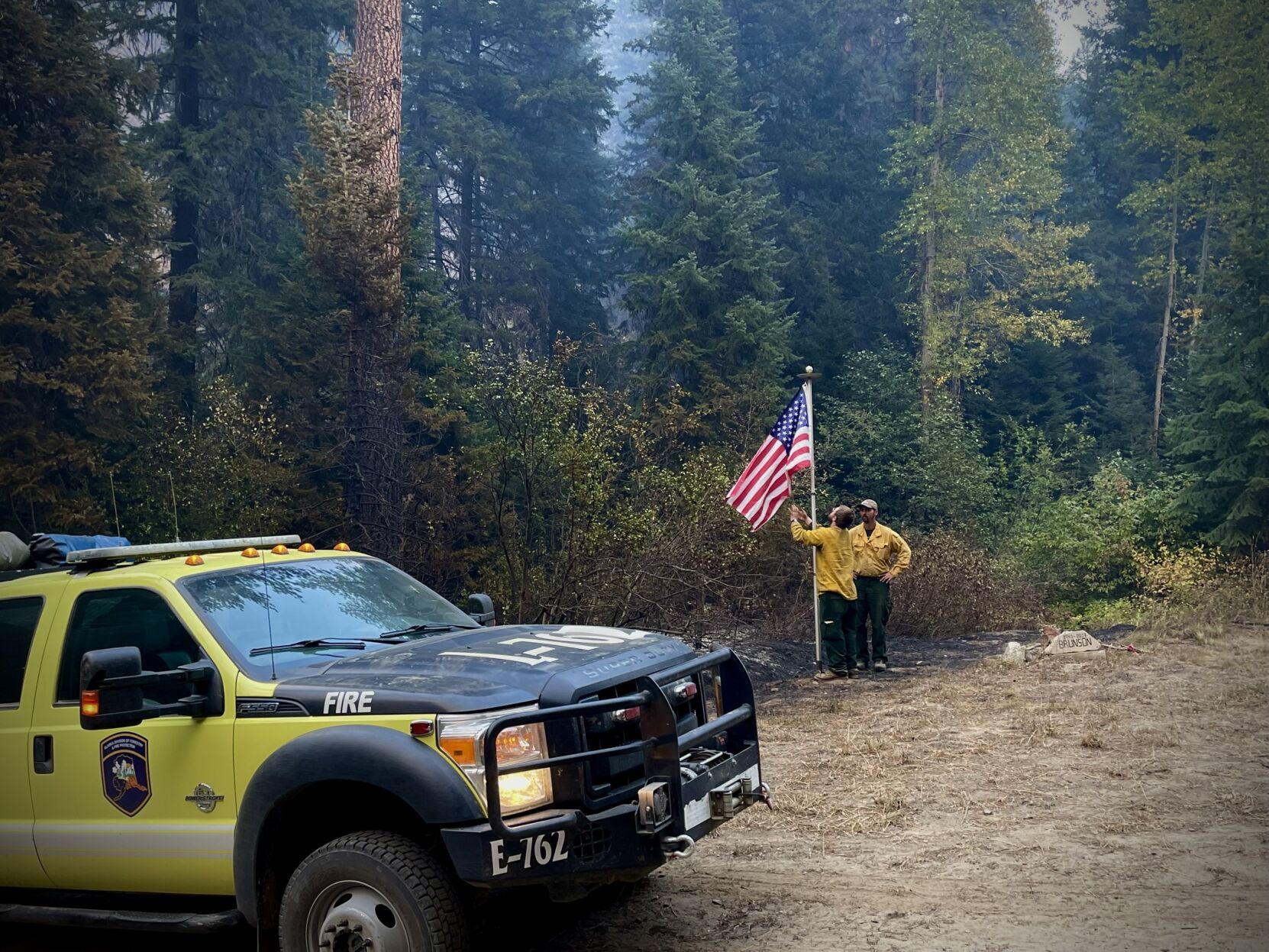 Alaskan firefighters rescued American flag from gravesite as Labor ...