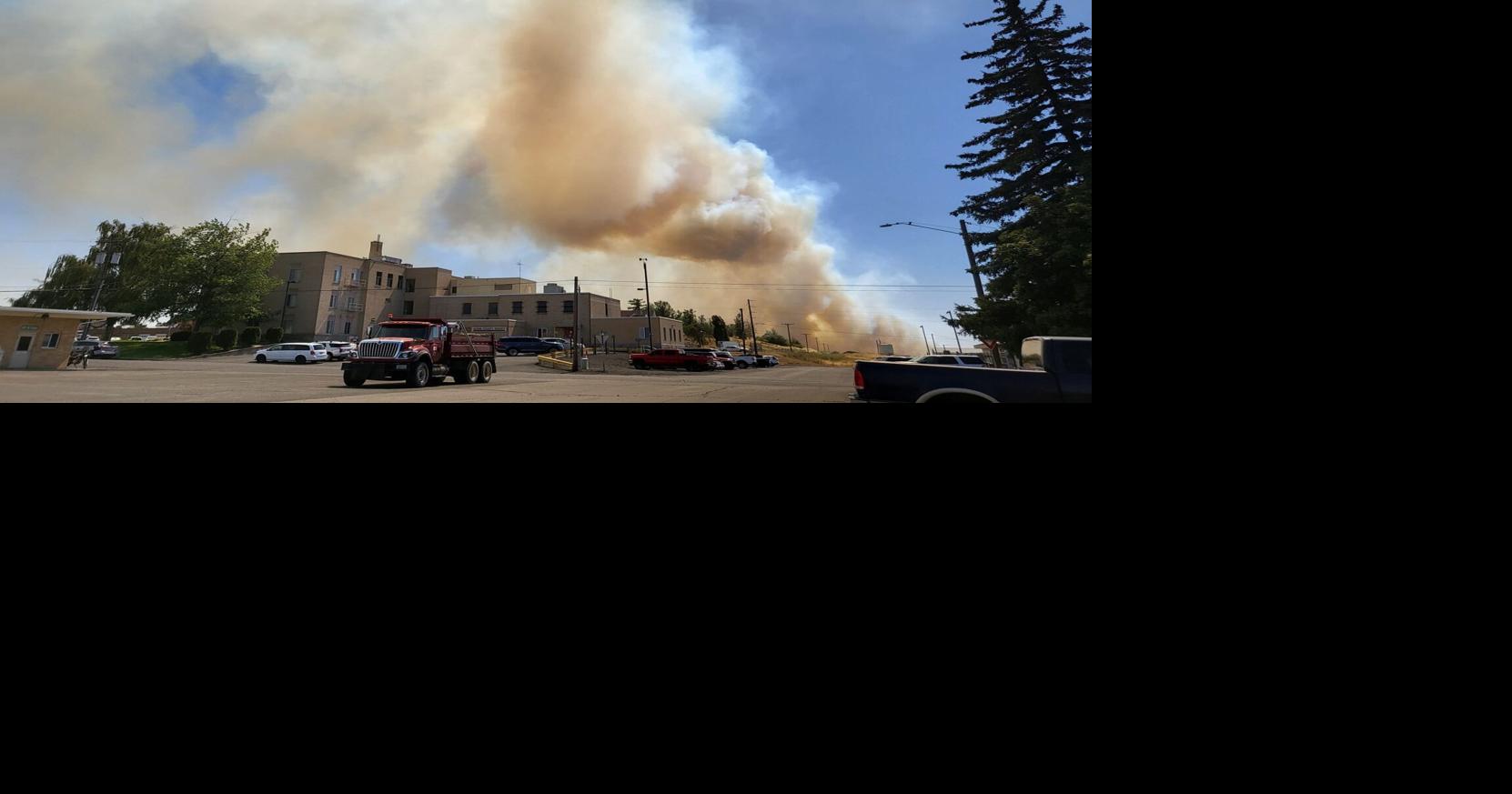 Small complex of fires burning land dangerously close to Ritzville ...