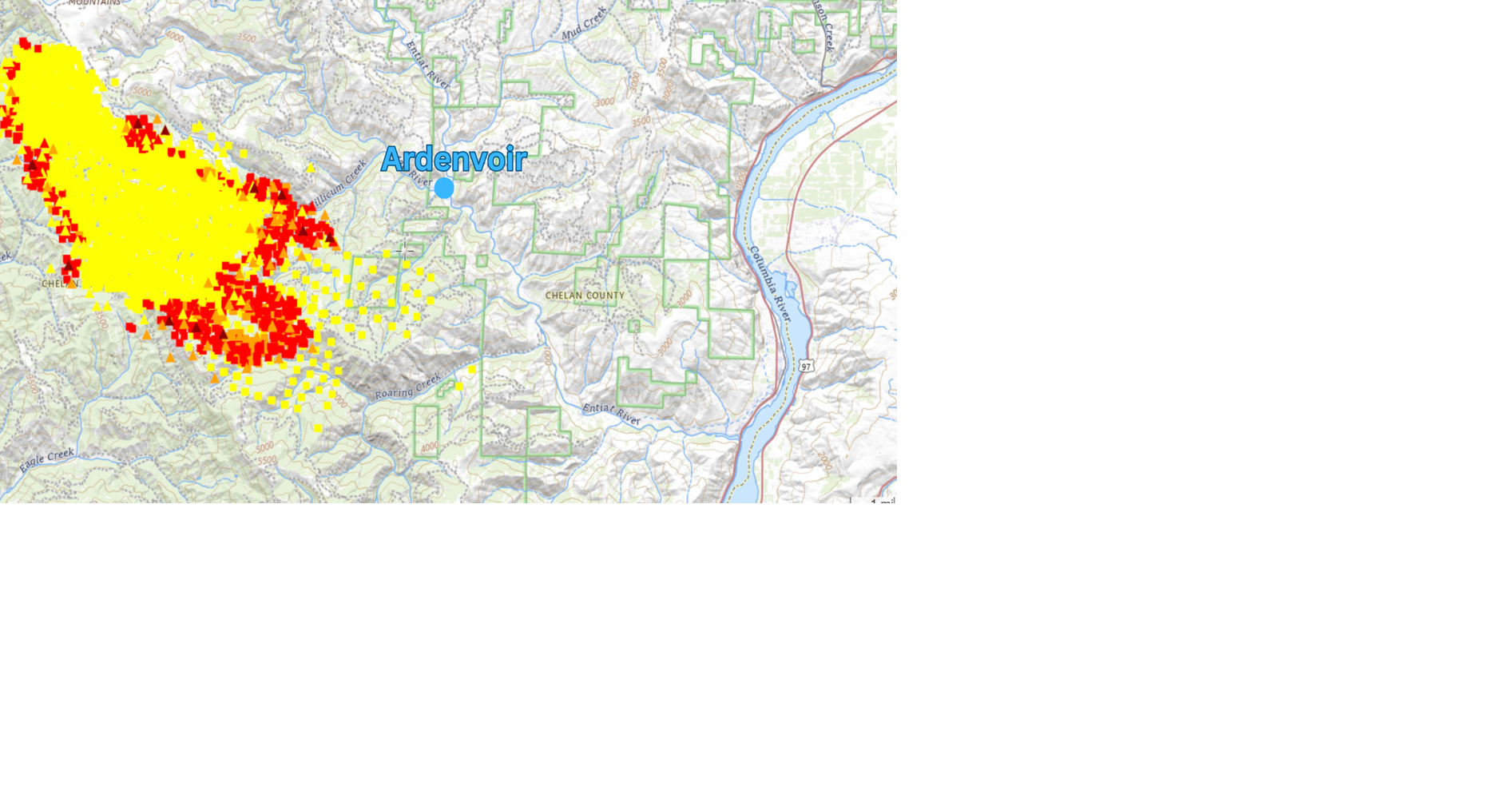 Sugarloaf Fire Triggers Evacs in Ardenvoir, Entiat Valley | Columbia ...
