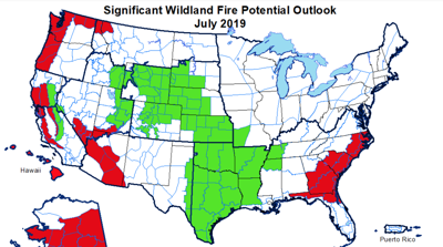 NICC releases Significant Wildland Fire Potential report for July ...
