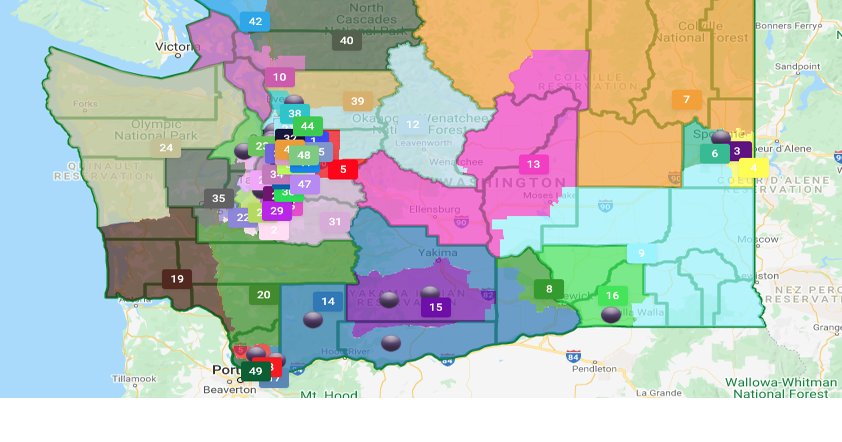 Dems, GOP release proposed legislative district maps for WA | Columbia ...