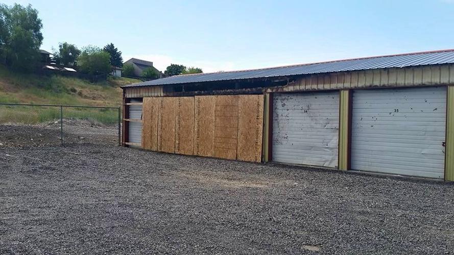 Ephrata police rescue a man locked inside burning storage units ...