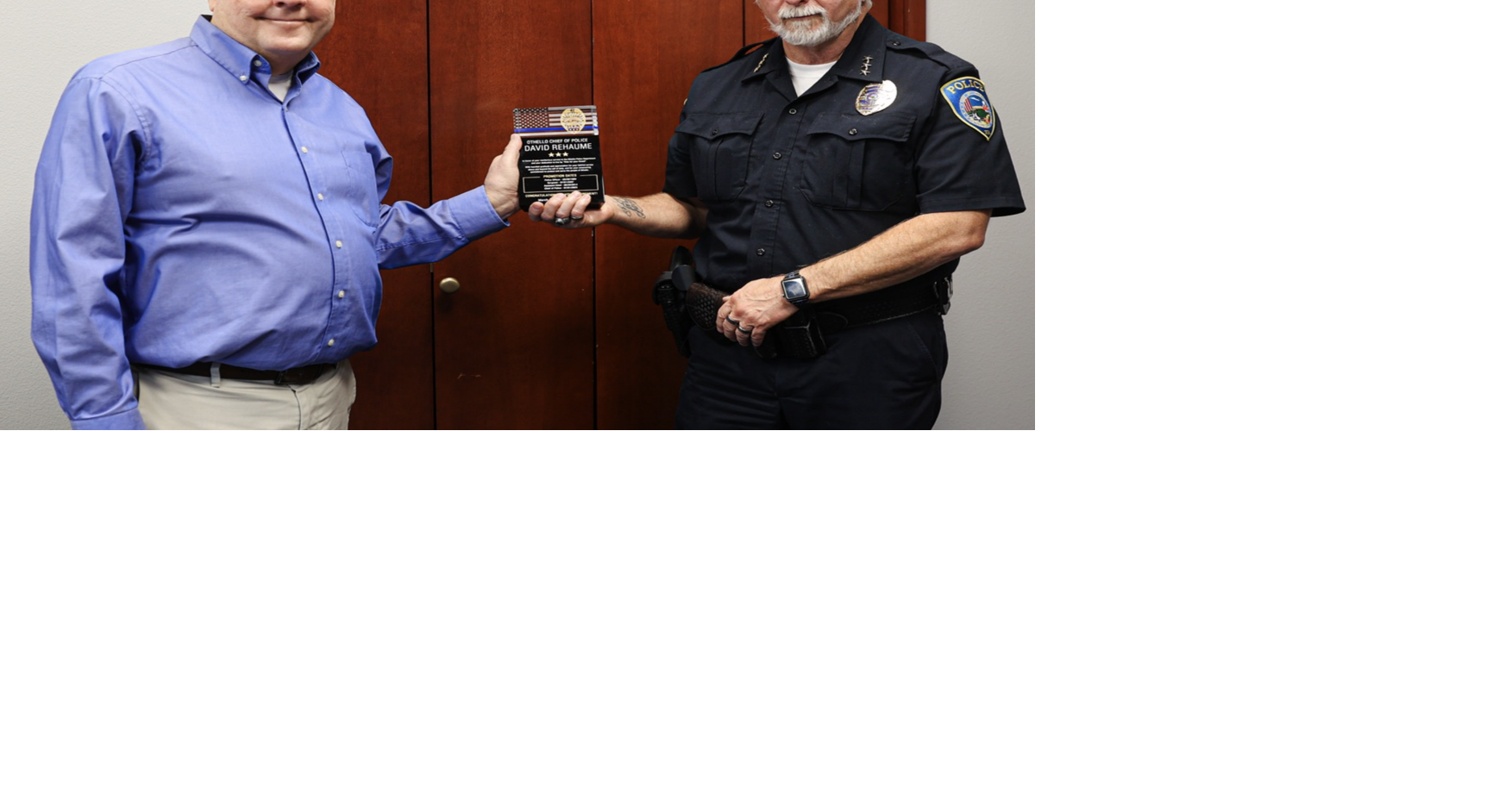 Othello Chief of Police David Rehaume to Retire Nov. 30 | Columbia ...