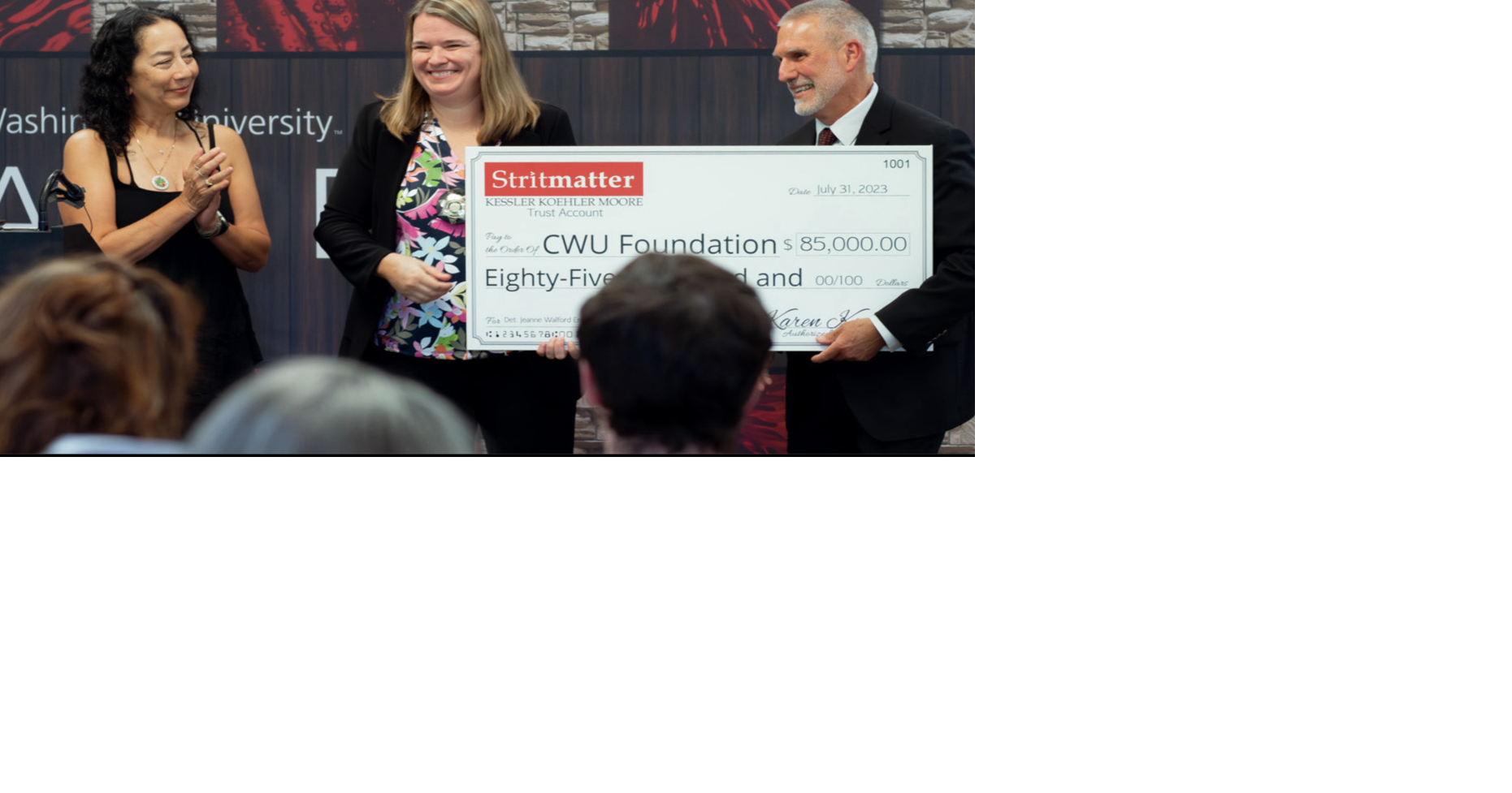 CWU receives $85,000 endowment fund from alum detective | Columbia ...