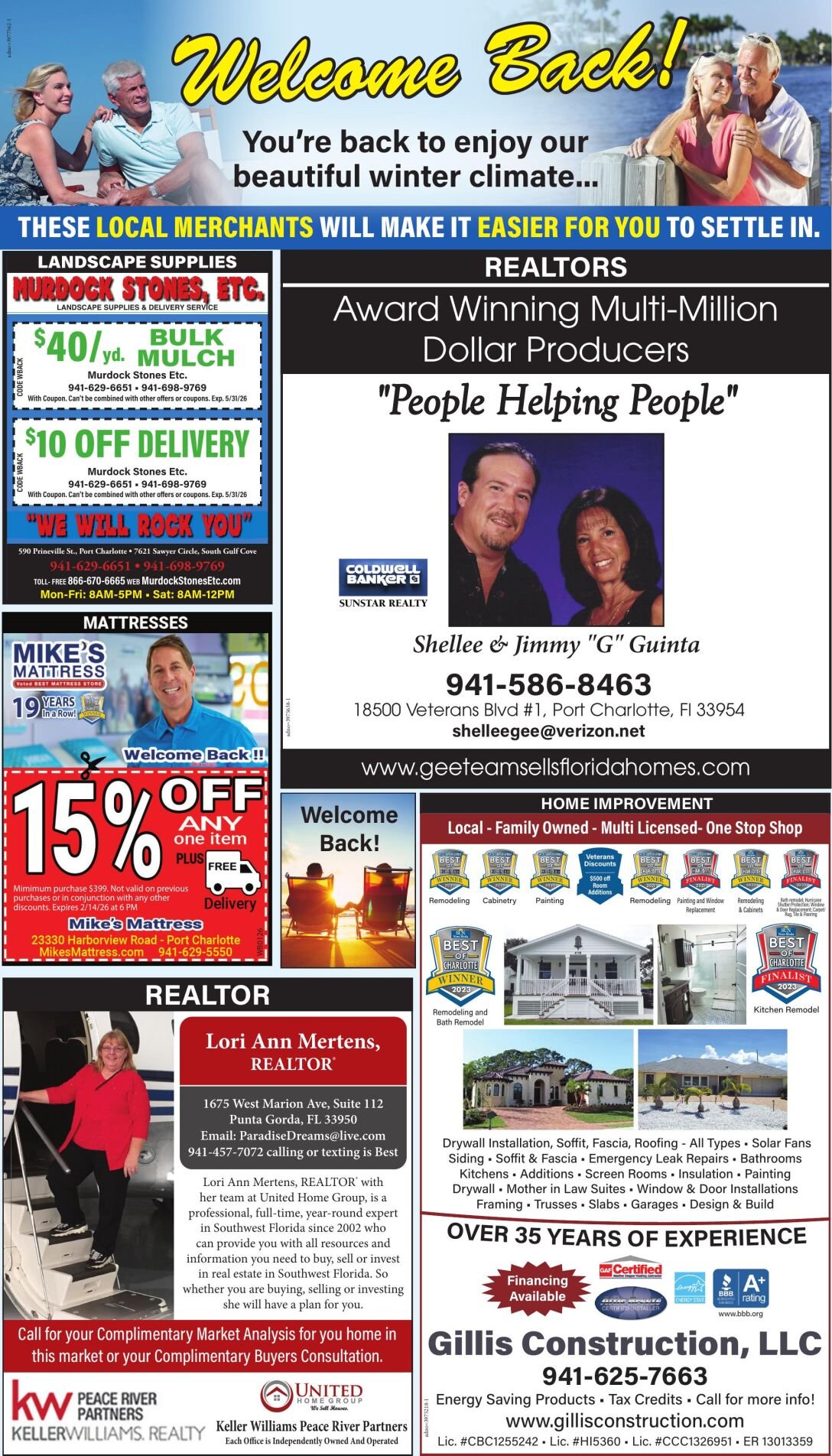 Welcome Back Page 2 | Ads | yoursun.com