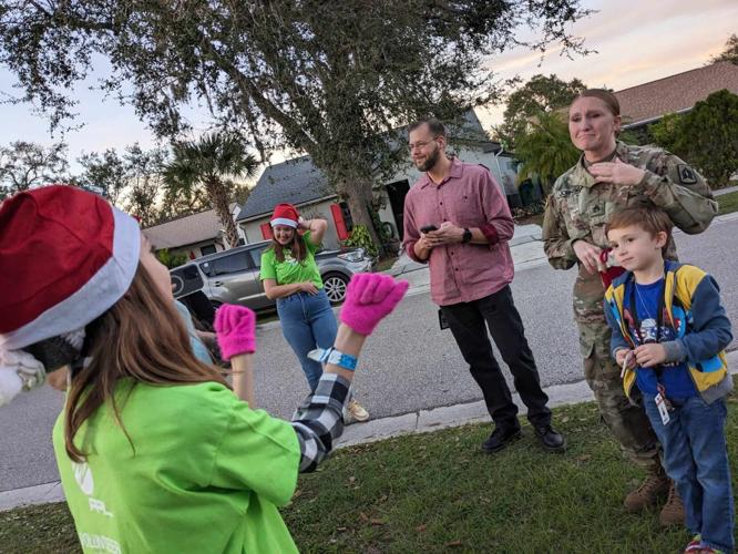 FPL surprises military member with holiday display | Port Charlotte ...