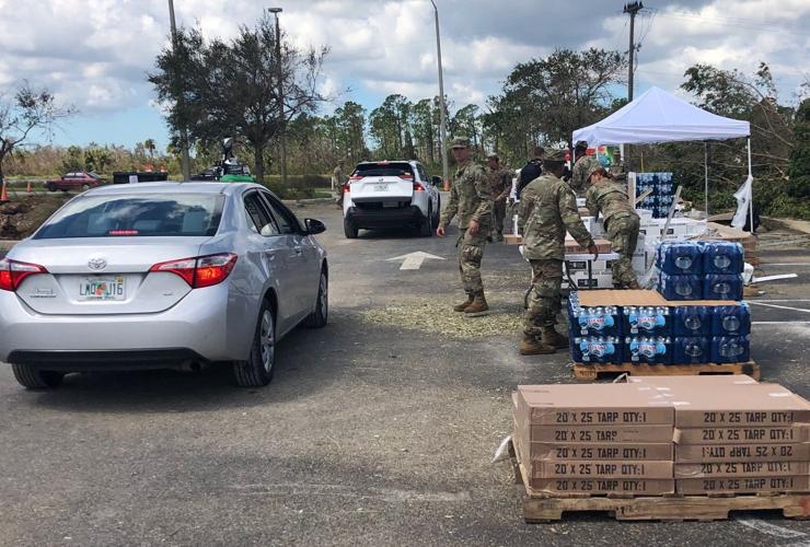Thousands line up for water, food at Charlotte FEMA site | Latest ...