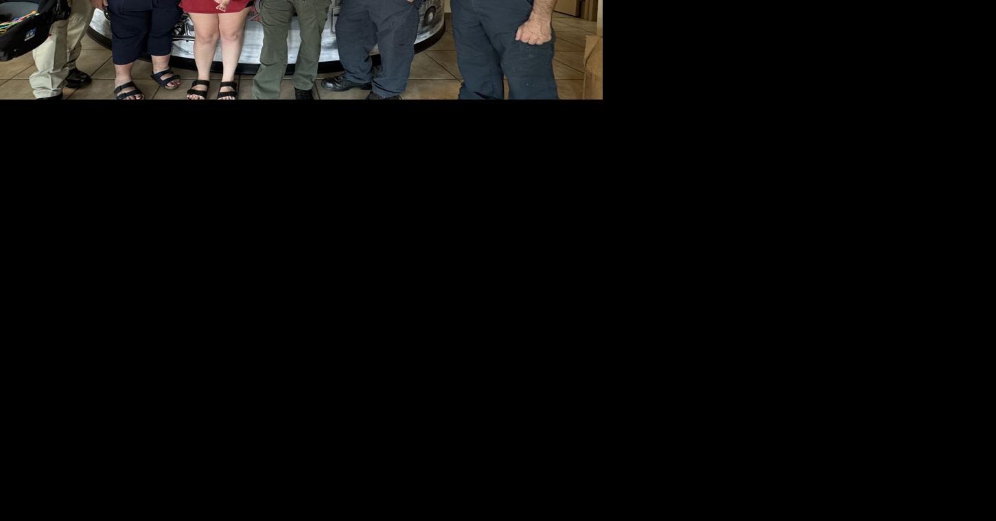 A rescue reunion: Baby Lola meets men who saved her, receives new car ...