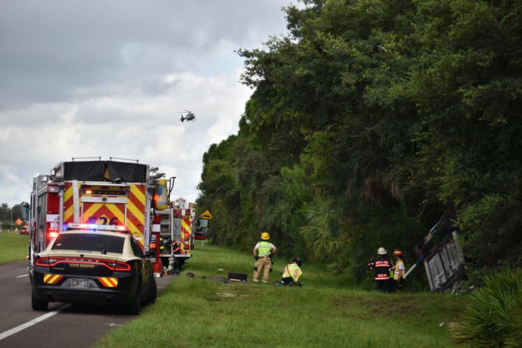 Precarious position: Woman transported by BayFlite after car crash ...
