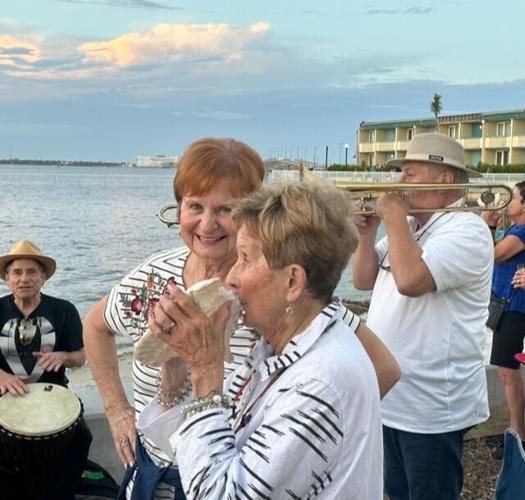Annual Gilchrist Park conch blow bids adieu to 2022 | Port Charlotte ...