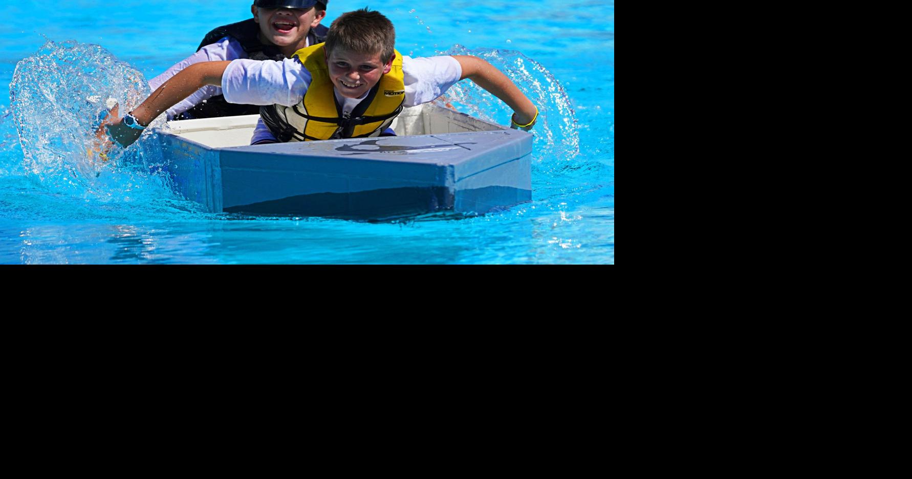 Cardboard boats take to the pool | | yoursun.com