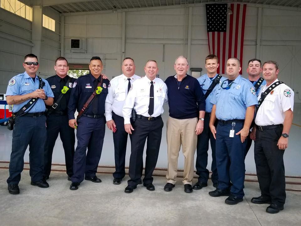 Charlotte County Fire and EMS crew met George W. Bush | News | yoursun.com