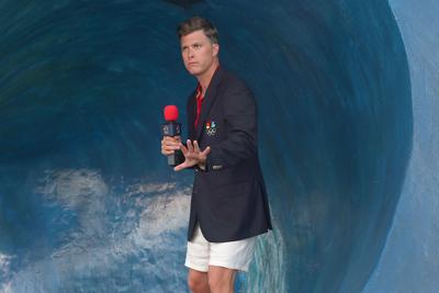 Colin Jost, non-Olympian, hurts his foot in Tahiti while covering 2024 ...