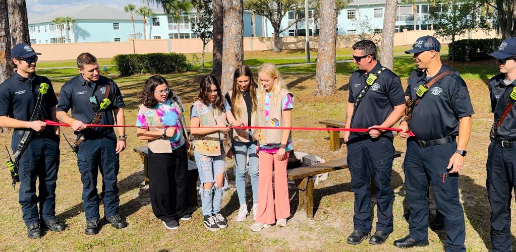 Girl Scout Cadettes brighten fire pit, earn Silver Award | News ...