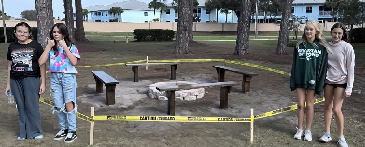 Girl Scout Cadettes brighten fire pit, earn Silver Award | News ...