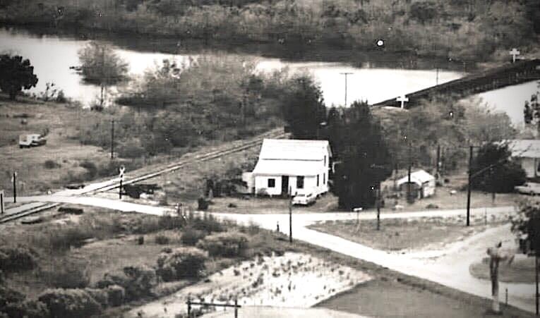 'All of this is gone now except for our little railroad bunkhouse ...