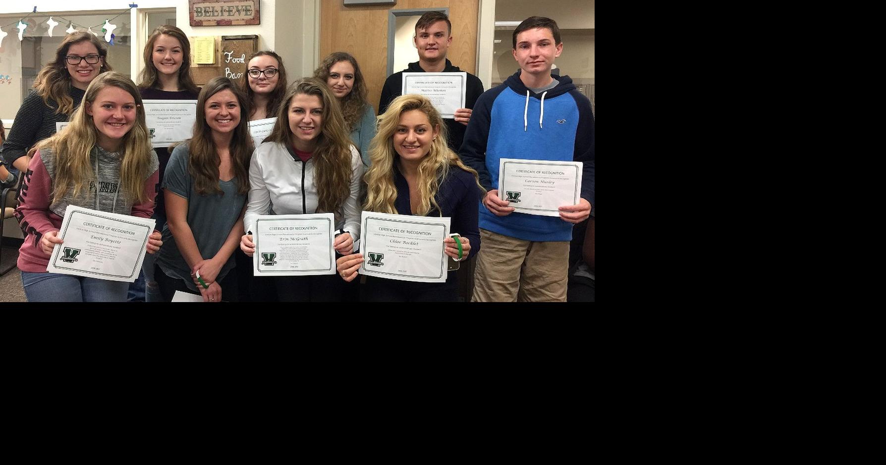 January Renaissance students were named | News Archives | yoursun.com