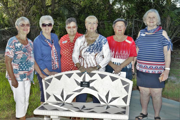 Charlotte County DAR dedicates benches at Bailey cemetery, place flags ...