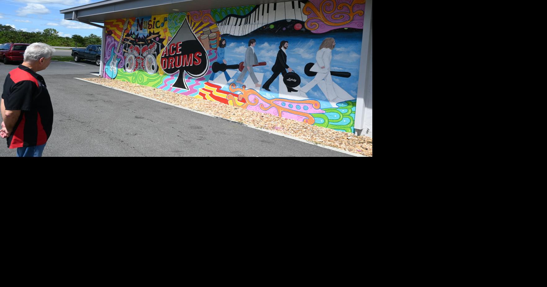 Ace Drums unveils new mural, gets shredding at new location | Port ...