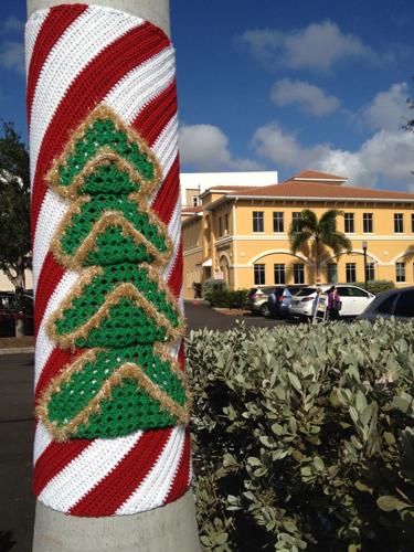 Guerrilla knitters strike againPunta Gorda gets yarn-bombed for the ...