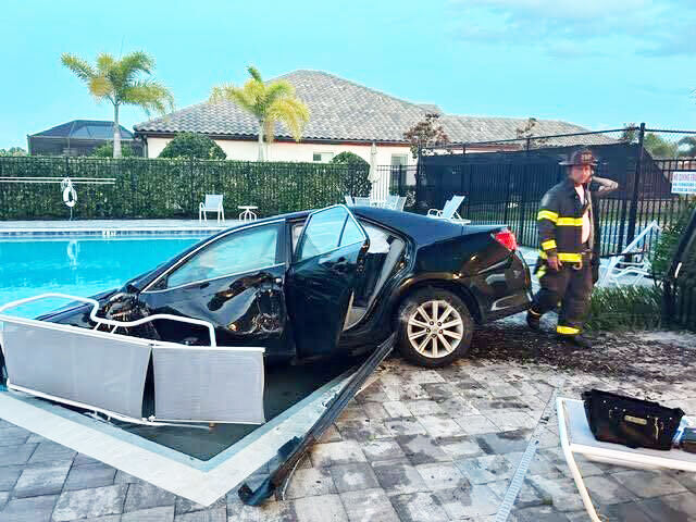 Cops: Crash into community pool was single-vehicle wreck | News ...