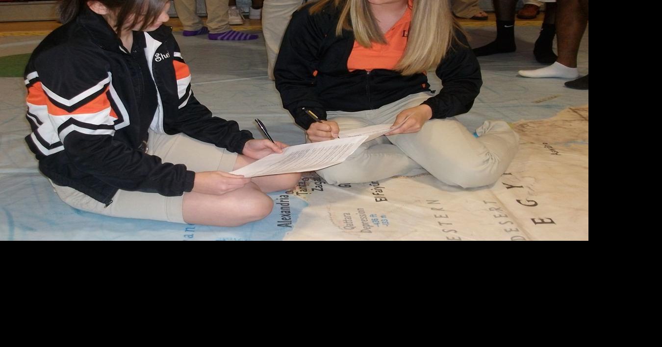 National Geographic giant map of Africa at LWHS | Newsarchives ...