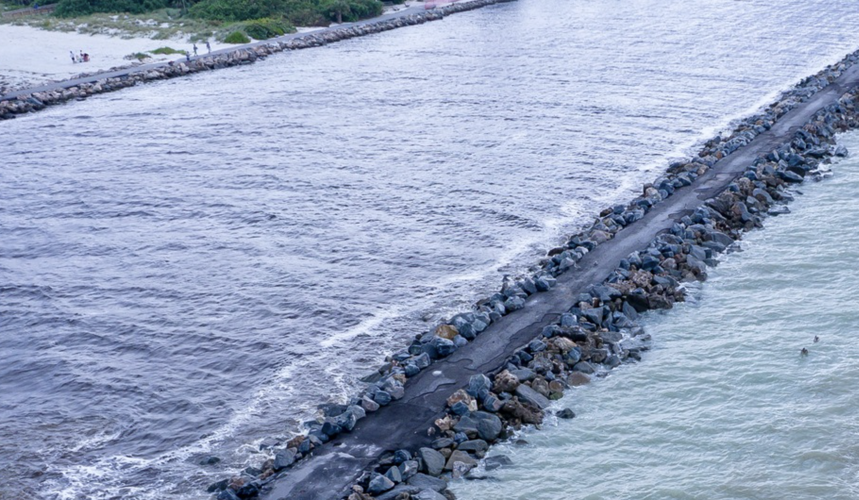 'SUBSTANTIAL MATERIAL LOSS' -- Debby undoes South Jetty walkway repairs ...