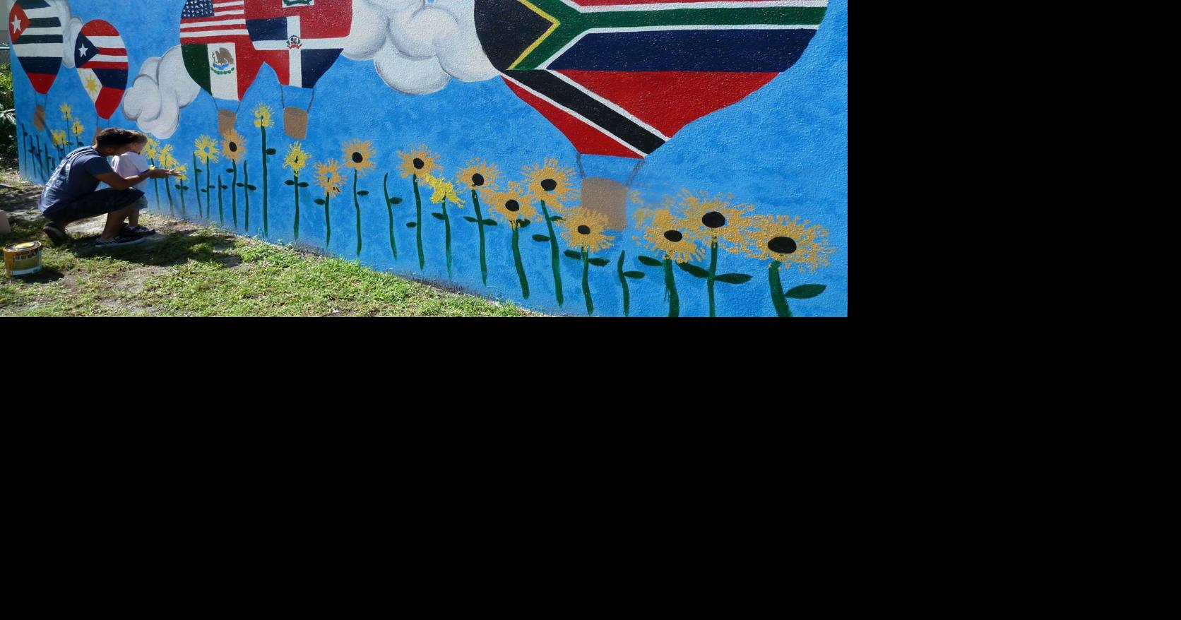 Handprints complete Children First mural | News Archives | yoursun.com