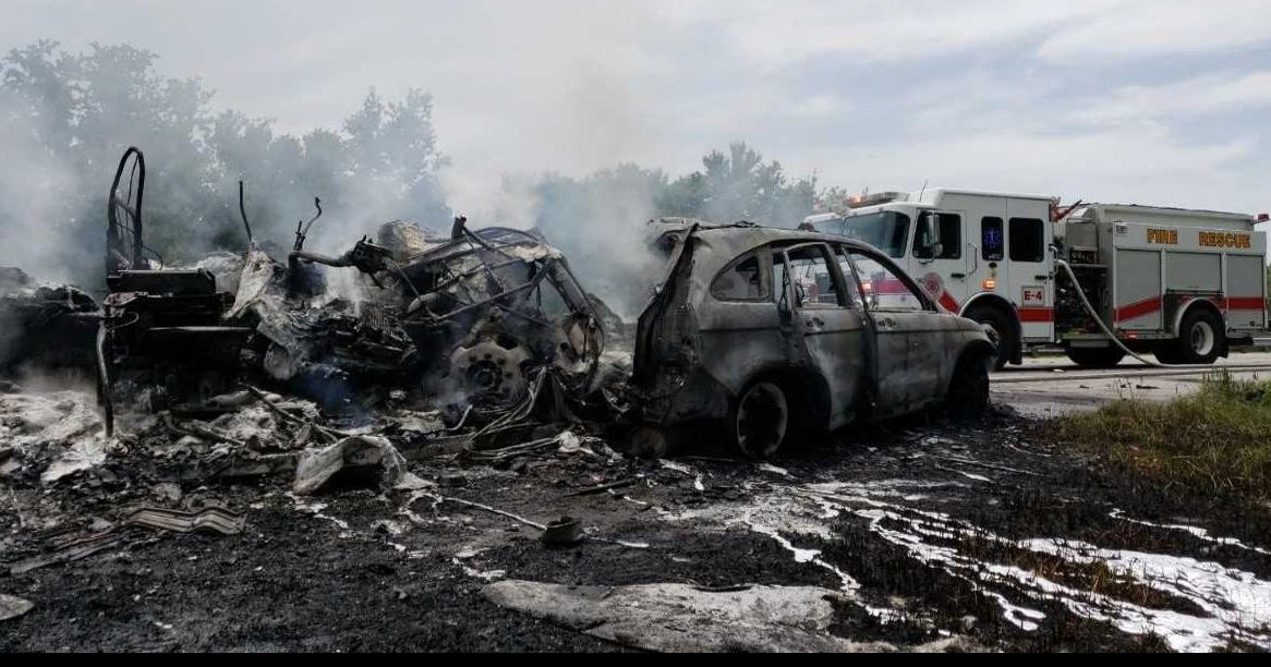 Boy Scouts, trucker escape serious injury in fiery crash | Sebring ...