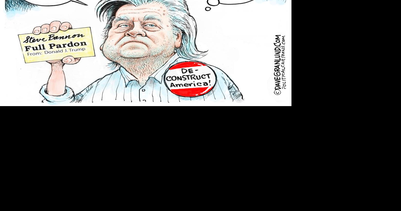 Editorial cartoon: Steve Bannon Full Pardon | The Gondolier | yoursun.com