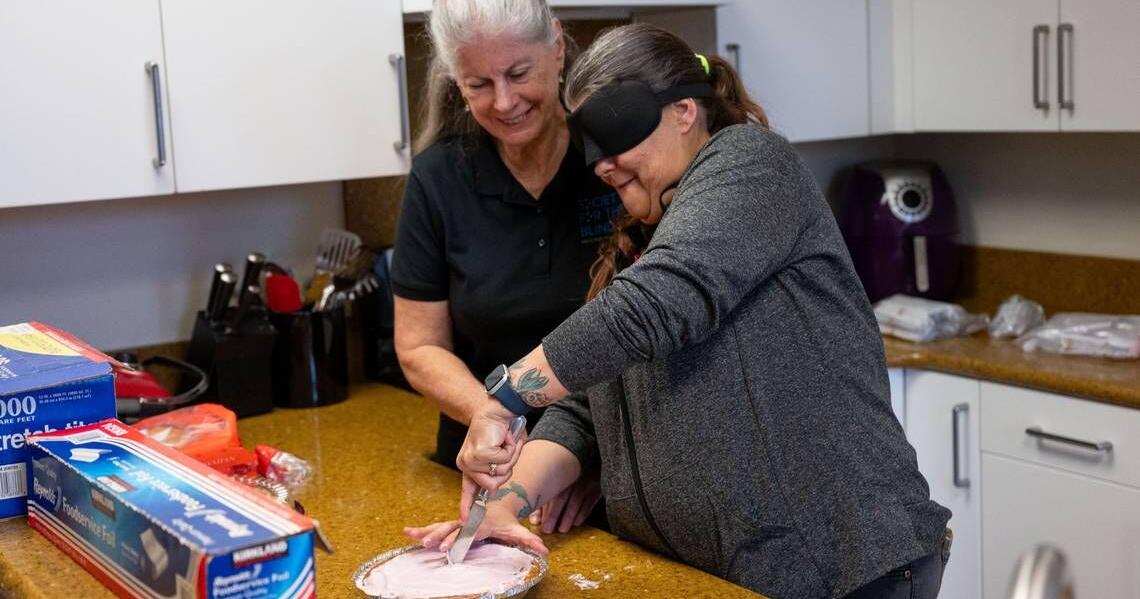They learn to cook what they cannot see. This group helps blind people ...