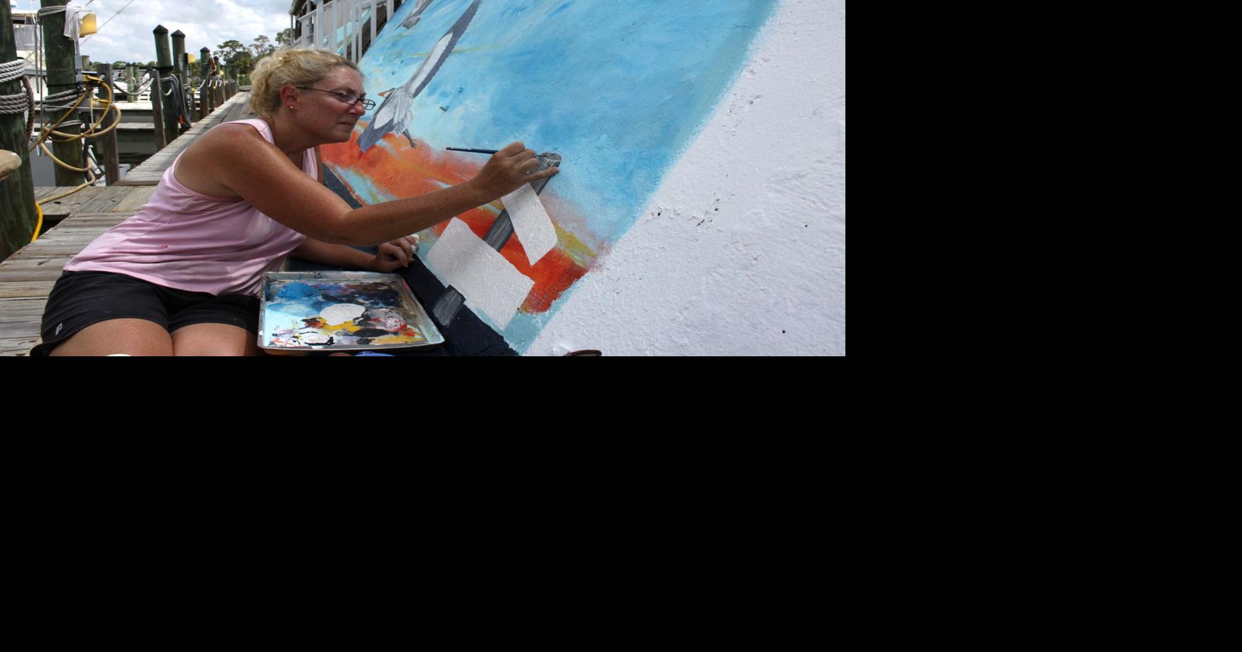 Nautical murals turn seawall into outdoor gallery | News Archives ...